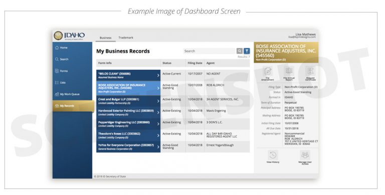 SOSBiz Help – Idaho Secretary of State