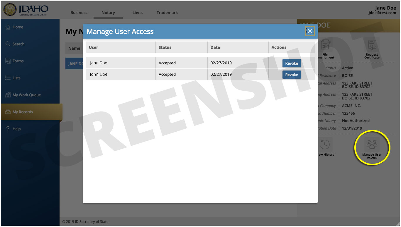 SOSBiz Help | Idaho Secretary of State